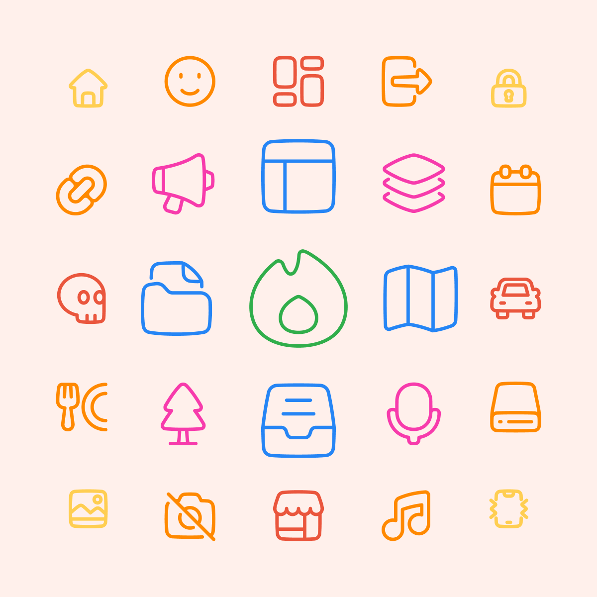 Plump – Friendly icons