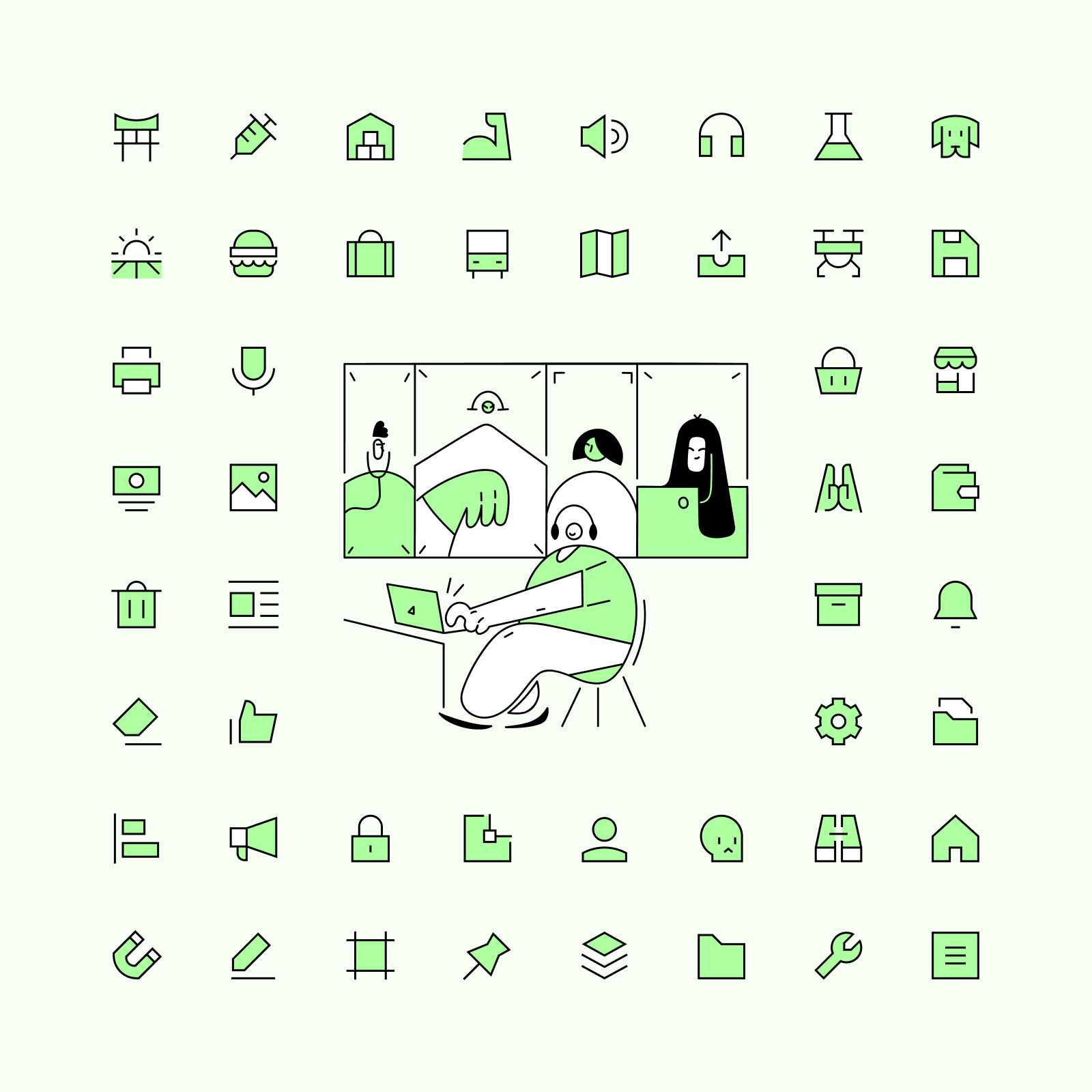 Sharp – Brutal icons