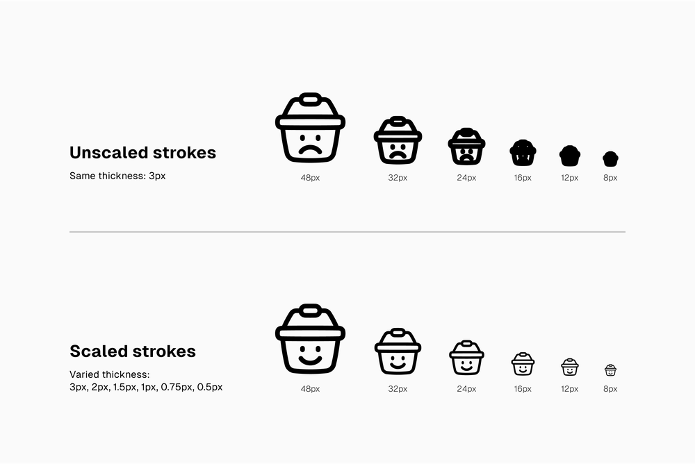 How to resize icons without losing quality