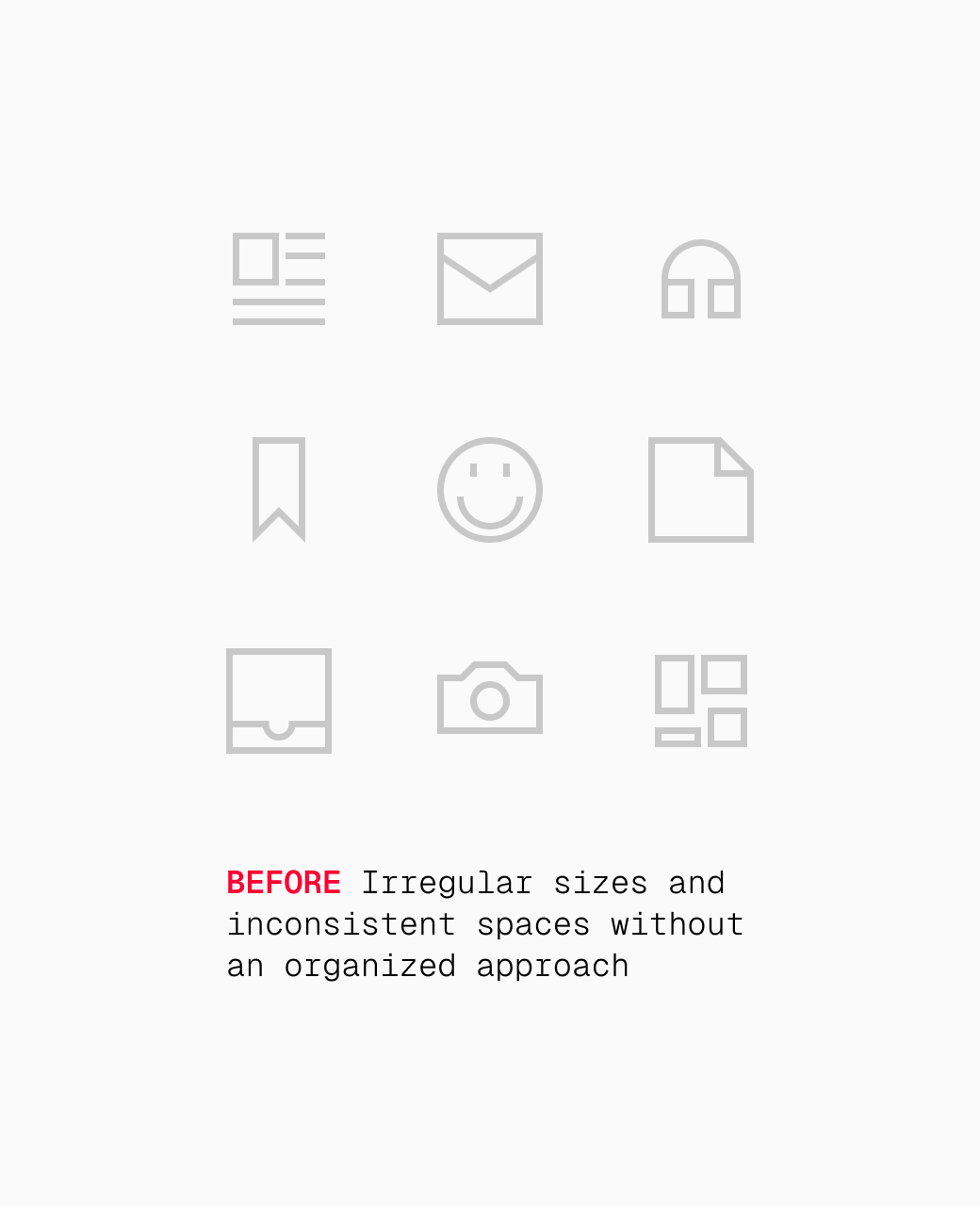 Create consistent, harmonious icons with Grids and Key Shapes