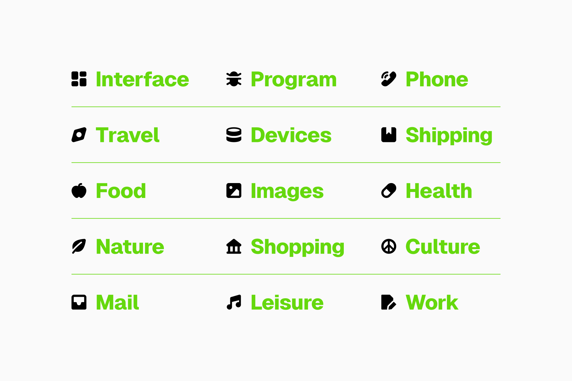 Micro icons – Hyper legibility