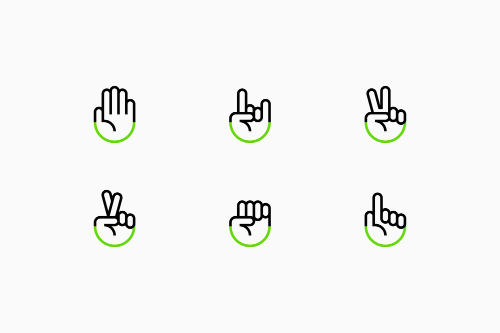 How to design hand icons