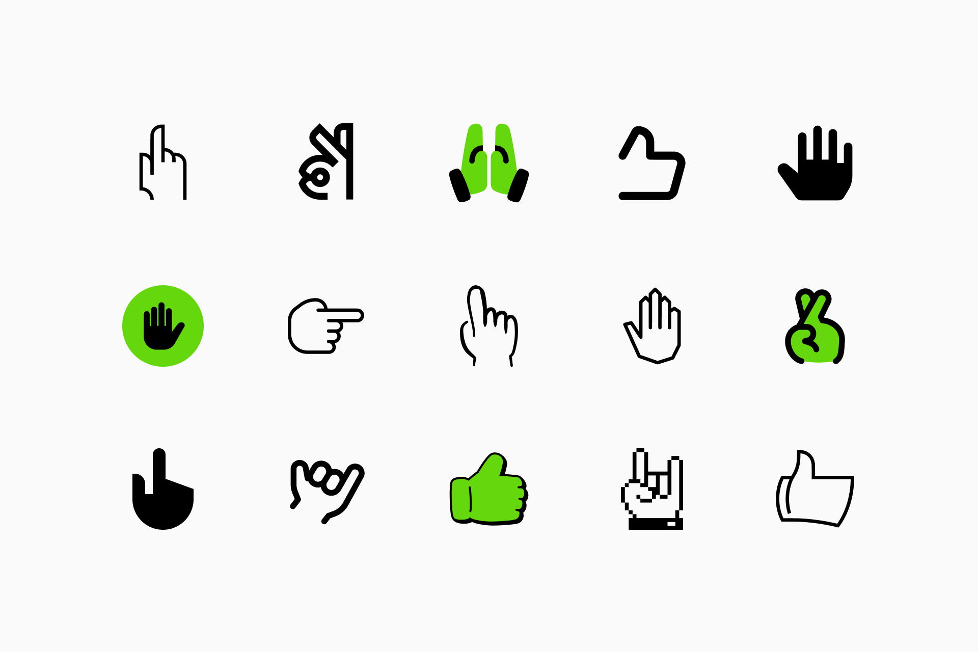 How to design hand icons