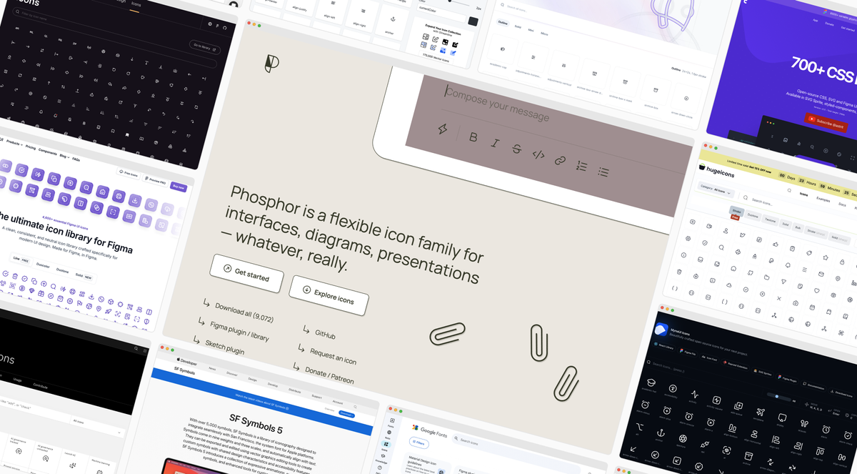 Best Icon Sets 2025: Top 26 Free Icon Packs by Pro Designers