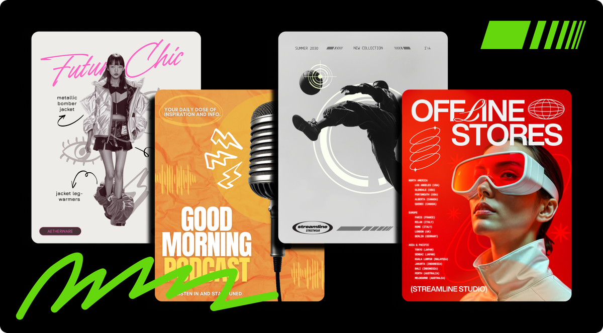 New Release: Hand-drawn Scribbles & Futuristic Shapes