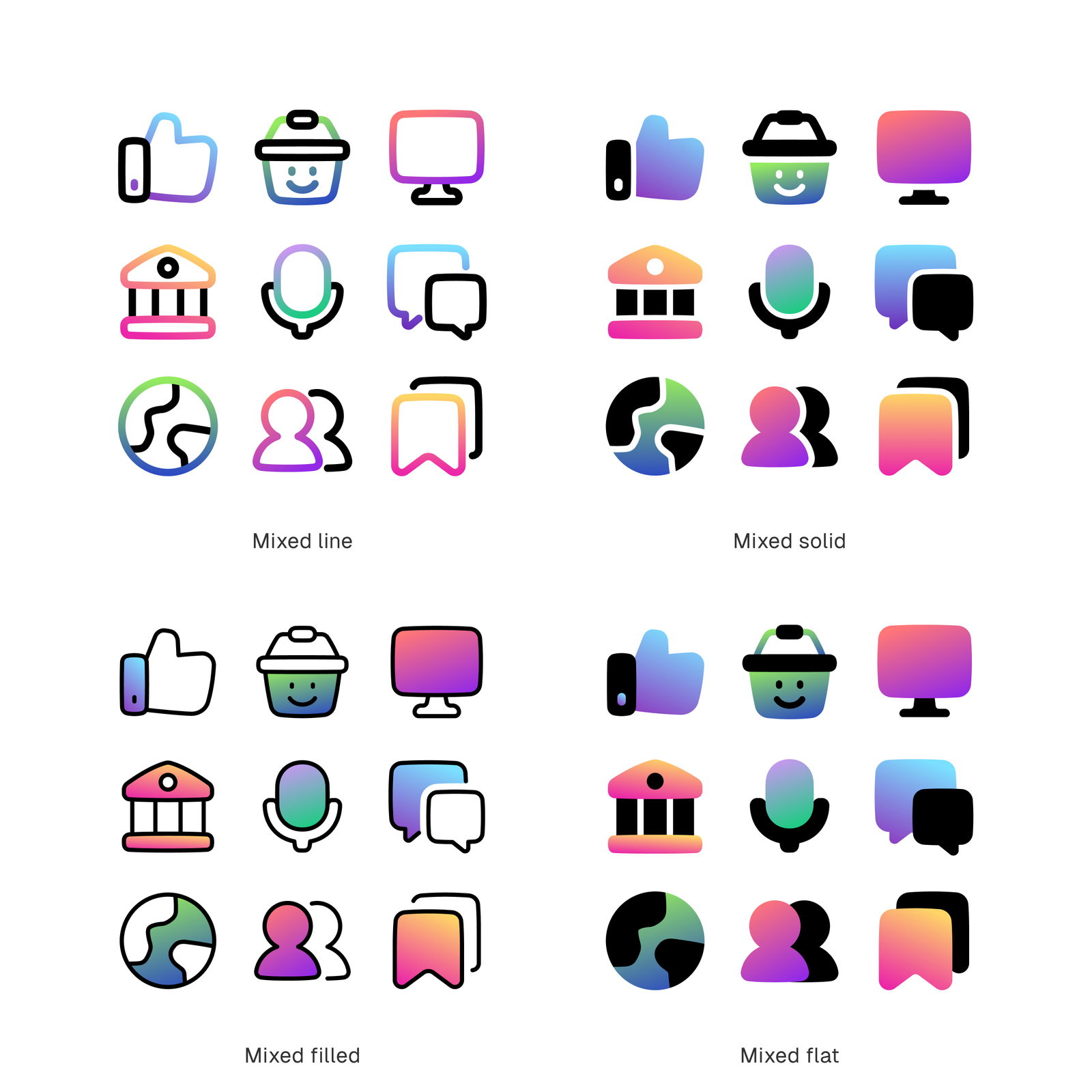 6 ways for coloring icons to stand out, and how to use them