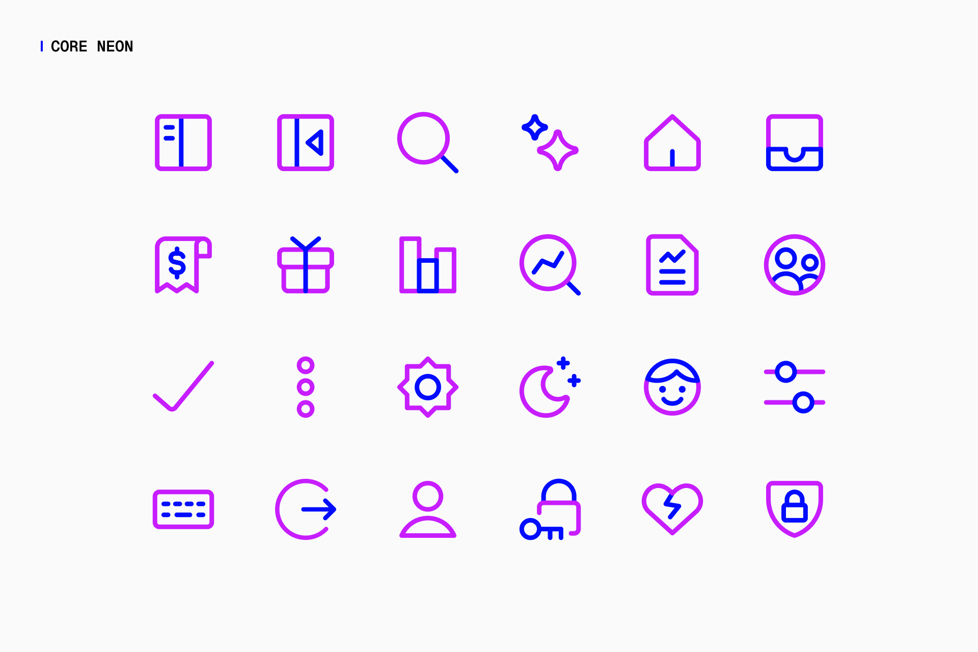 Light up your designs with the new Neon icons