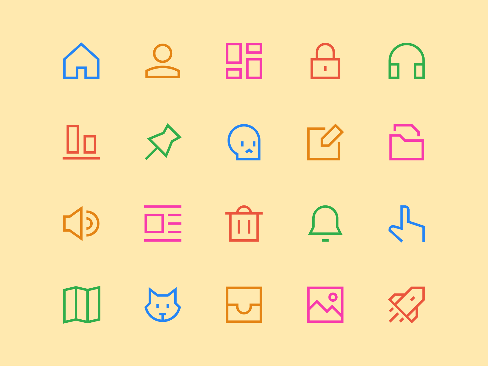 Sharp – Brutal icons