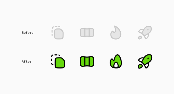 Create consistent, harmonious icons with Grids and Key Shapes