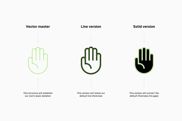 How to design hand icons
