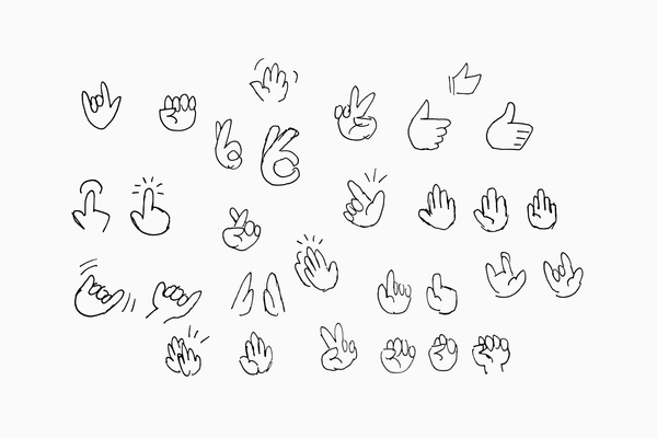 How to design hand icons